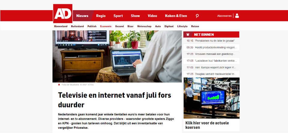 Pricewise newsroom: persberichten, woordvoerders & perscontact